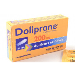 DOLIPRANE 200 mg Suppositoires